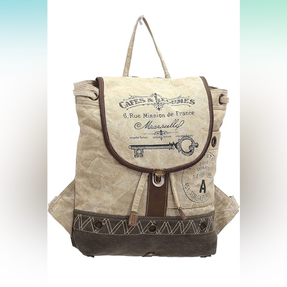 Myra Bag | Bags | Myra Bags Cafe Legumes Key Upcycled Canvas Backpack ...